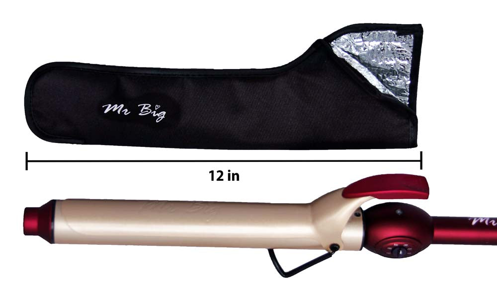 Heat Resistant Travel Pouch for XL Barrel Curling Irons – Mr Big ...
